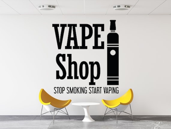Vape Shop Decal window Sticker smoke Shop Decor Vape - Etsy