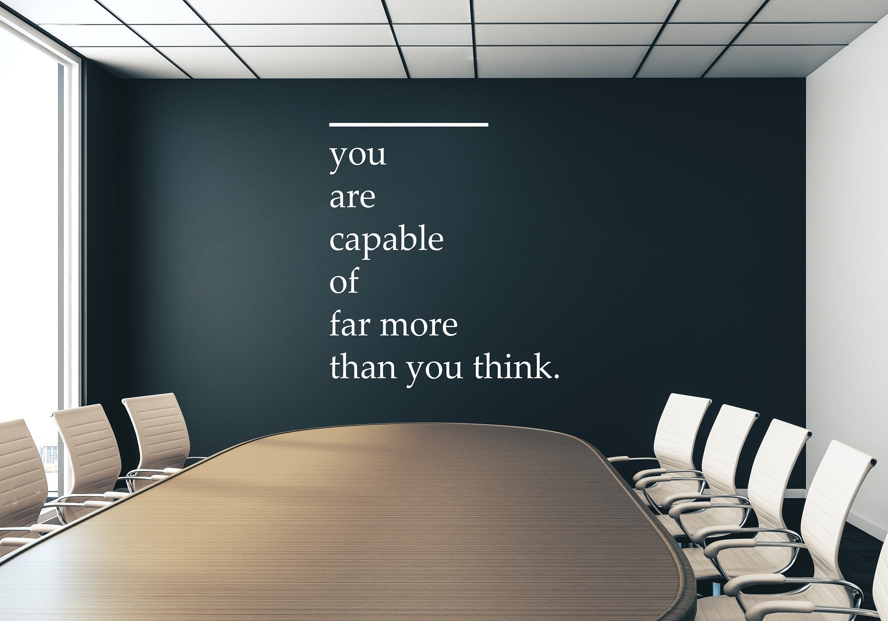 Your Capable More Than You Think Decal-inspiring Office Wall Art-office ...