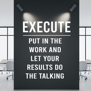 Execute Wall Decal,office Decal, Office Wall Art,office Decor ...