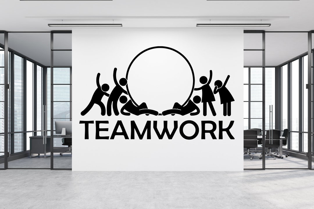 Office Wall Decal,teamwork Decal, Office Wall Art,office Decor,teamwork ...