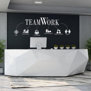 Office Wall Decal,teamwork Decal, Office Wall Art,office Decor,teamwork ...