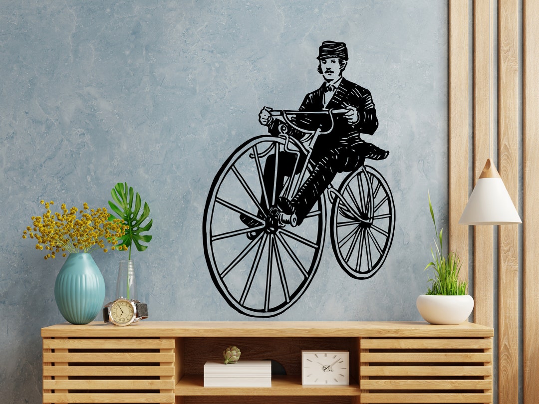 Bike Wall Decal Bicycle Family Decal Bike Wall Art Vinyl Letter Bike ...