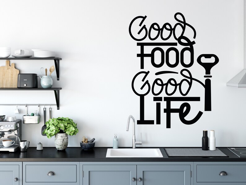 Kitchen Wall Decal Cooking Wall Decal Food Lover Decal Love | Etsy