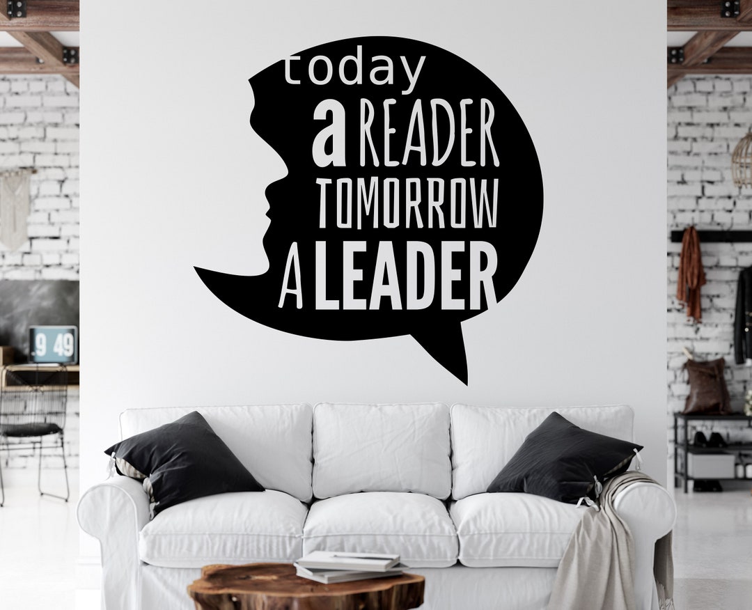 Book Wall Decal Book Wall Sticker Reading Book Decal Book Wall Sticker ...