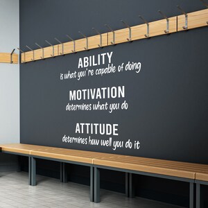 Gym Quotes Wall Decal Gym Wall Decor Sport Motivation Workout Wall Art ...