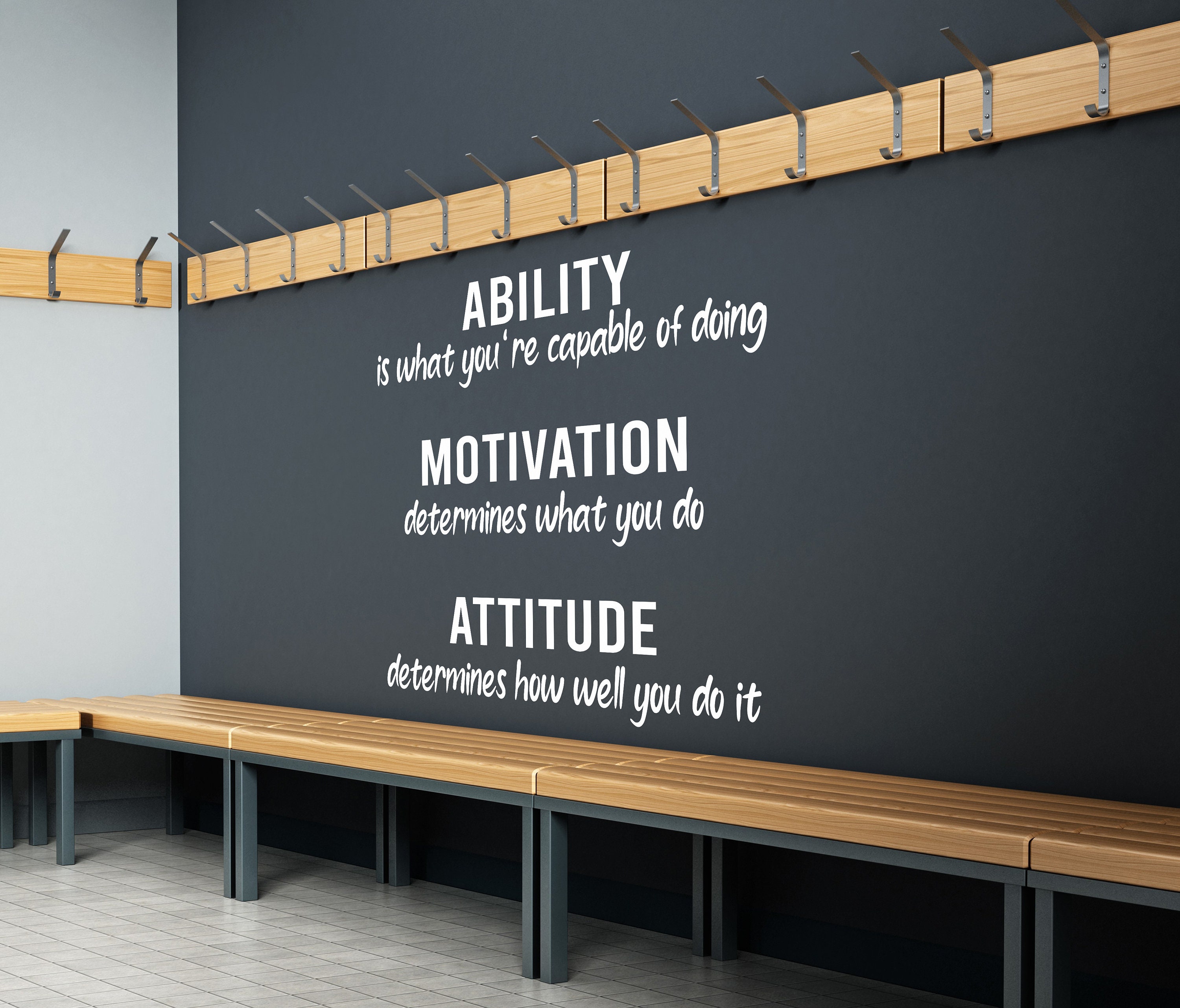 Gym Quotes Wall Decal Gym Wall Decor Sport Motivation Workout Wall Art ...