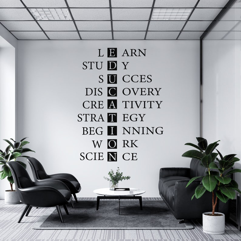 Education Wall Decal,office Wall Decal,office Wall Art,office Wall ...