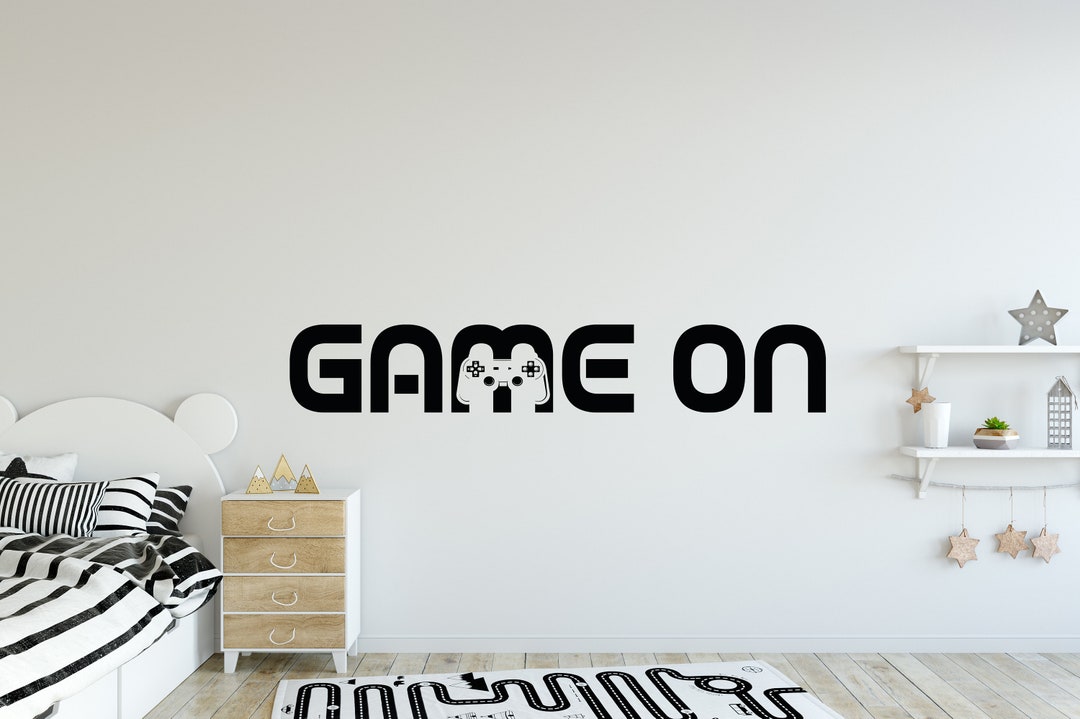 Gamer Wall Decal,eat Sleep Game, Wall Sticker, Controller, Video Game ...