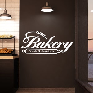 Bakery Wall Art Bakery Wall Sticker Bakery Wall Decal Food Wall Art ...