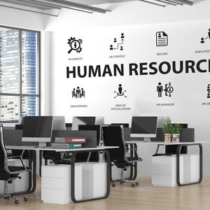 Office Wall Decal Human Resources Wall Sticker Office Decor Inspire ...