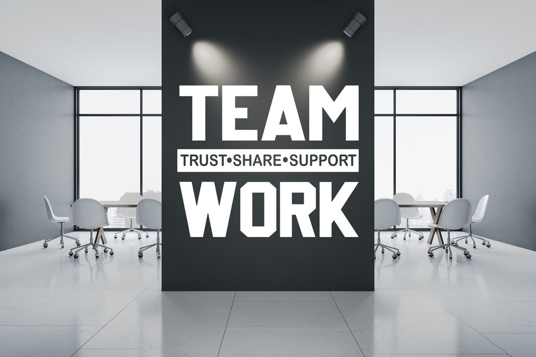 Office Wall Decal,teamwork Decal, Office Wall Art,office Decor,teamwork ...