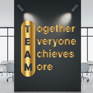 Office Wall Decal,teamwork Decal, Office Wall Art,office Decor,teamwork ...