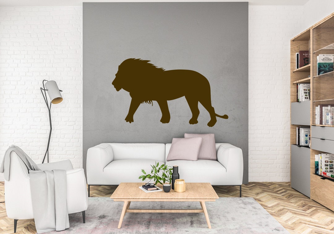Lion Decal Animal Decal King of Animals Decal Lion Wall Decal Lion King ...