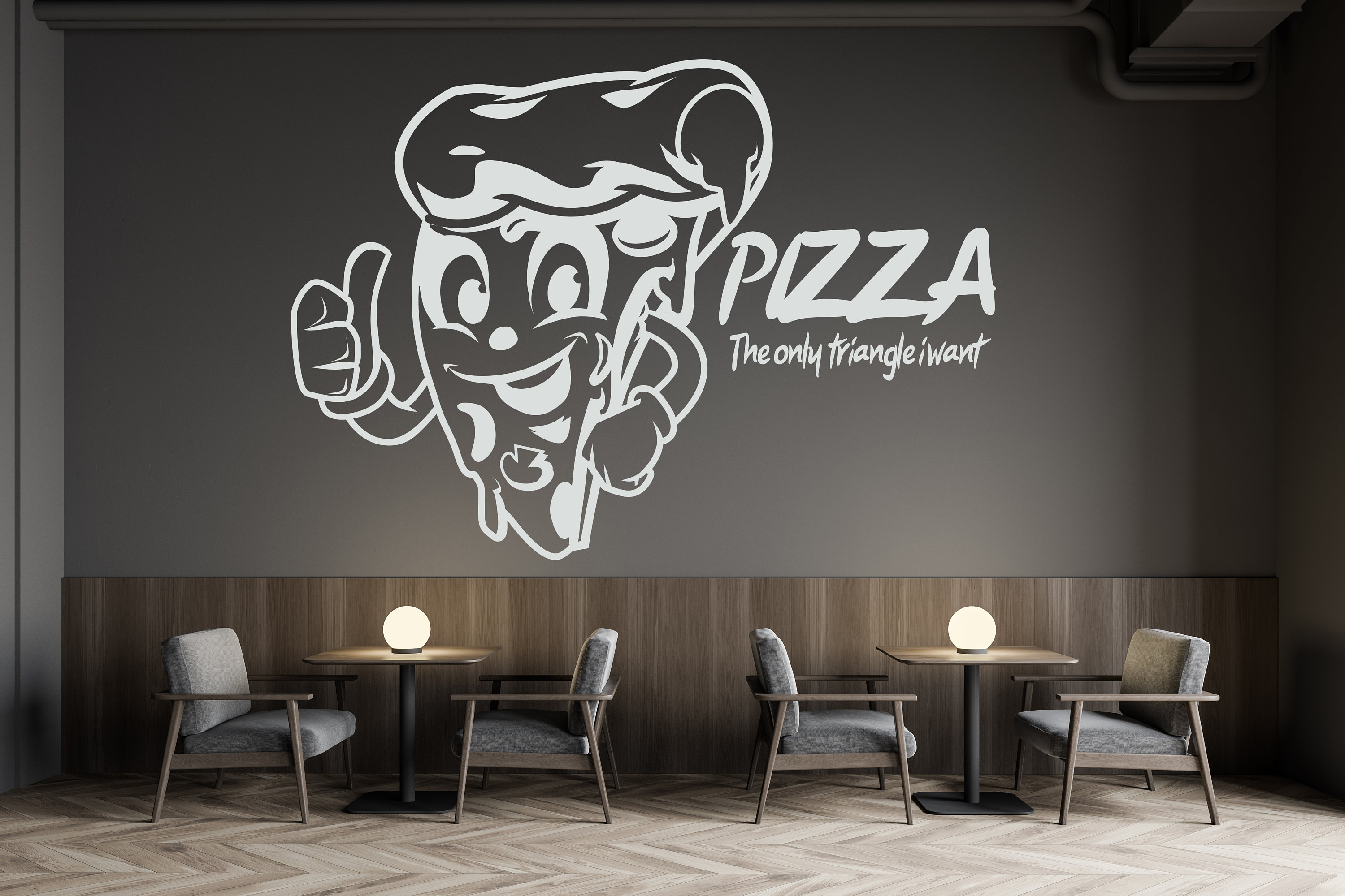 Pizza Wall Decal Pizzeria Wall Sticker Pizza Wall Sticker Food - Etsy