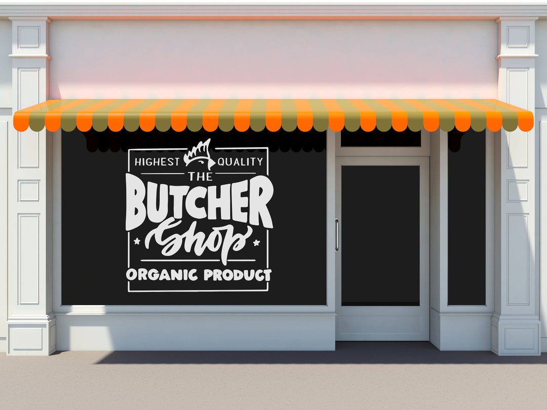 Butchery Wall Decal Meat Wall Decal Fresh Meat Sticker - Etsy