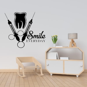 Dental Clinic Wall Decal Tooth Wall Decal Teeth Wall Sticker Oral Wall ...
