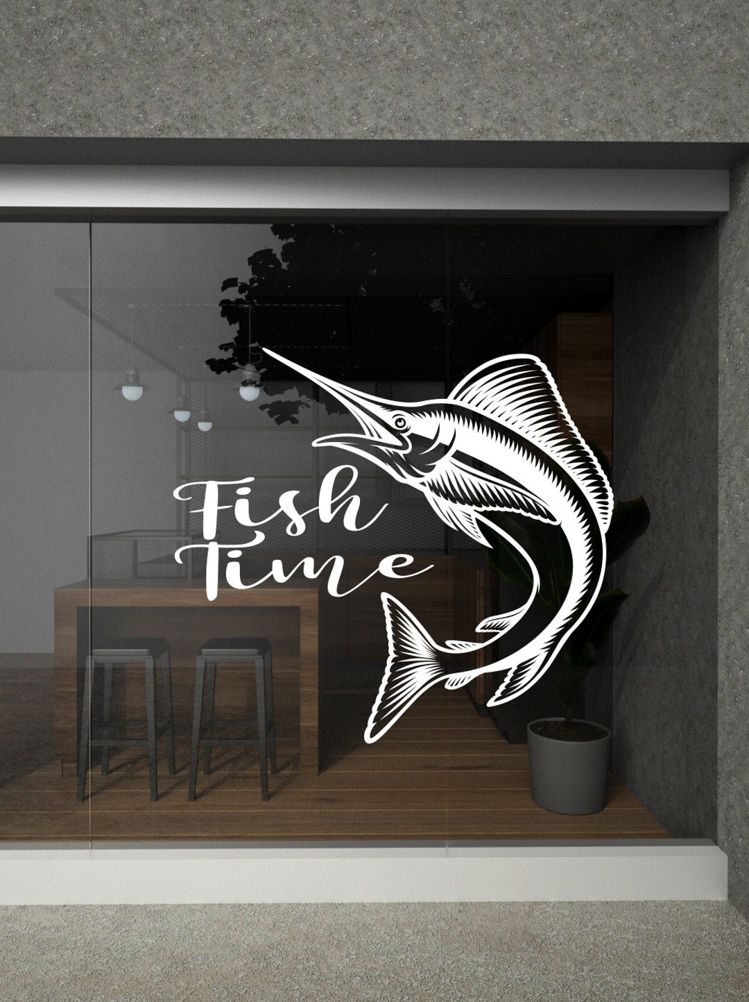 Seafood Wall Decal Fish Shop Decal-under the Sea-best Cooking Seafood ...