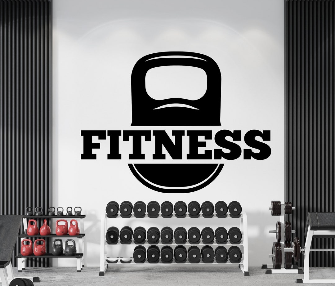 Fitness Wall Decal Gym,gym Wall Decal,gym Wall Art,gym Wall Sticker,gym ...