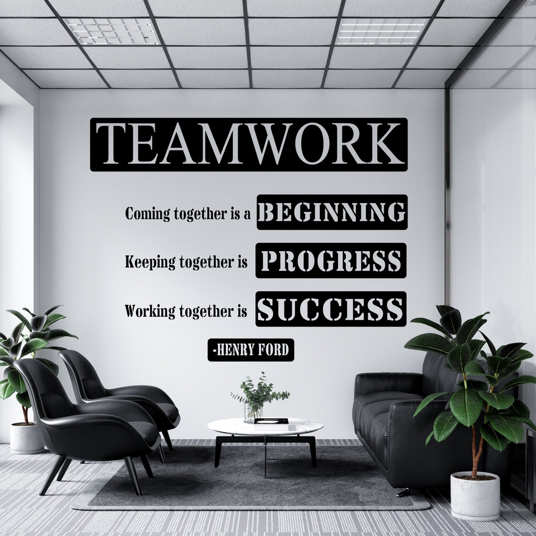Office Wall Decal,teamwork Decal, Office Wall Art,office Decor,teamwork ...