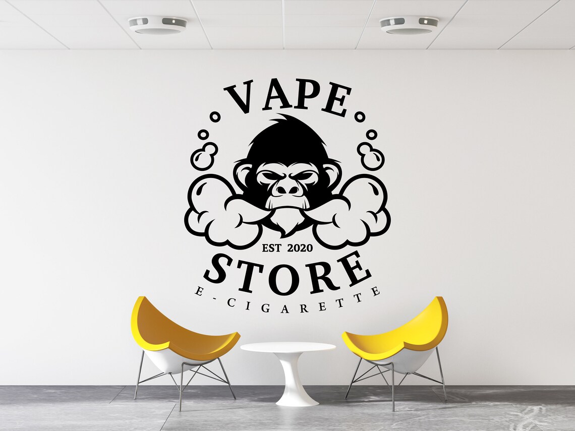 Vape Shop Decal window Sticker smoke Shop Decor Vape - Etsy