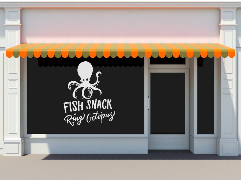 Seafood Wall Decal Fish Shop Decal Seaafood Lovers Wall Decal Best ...