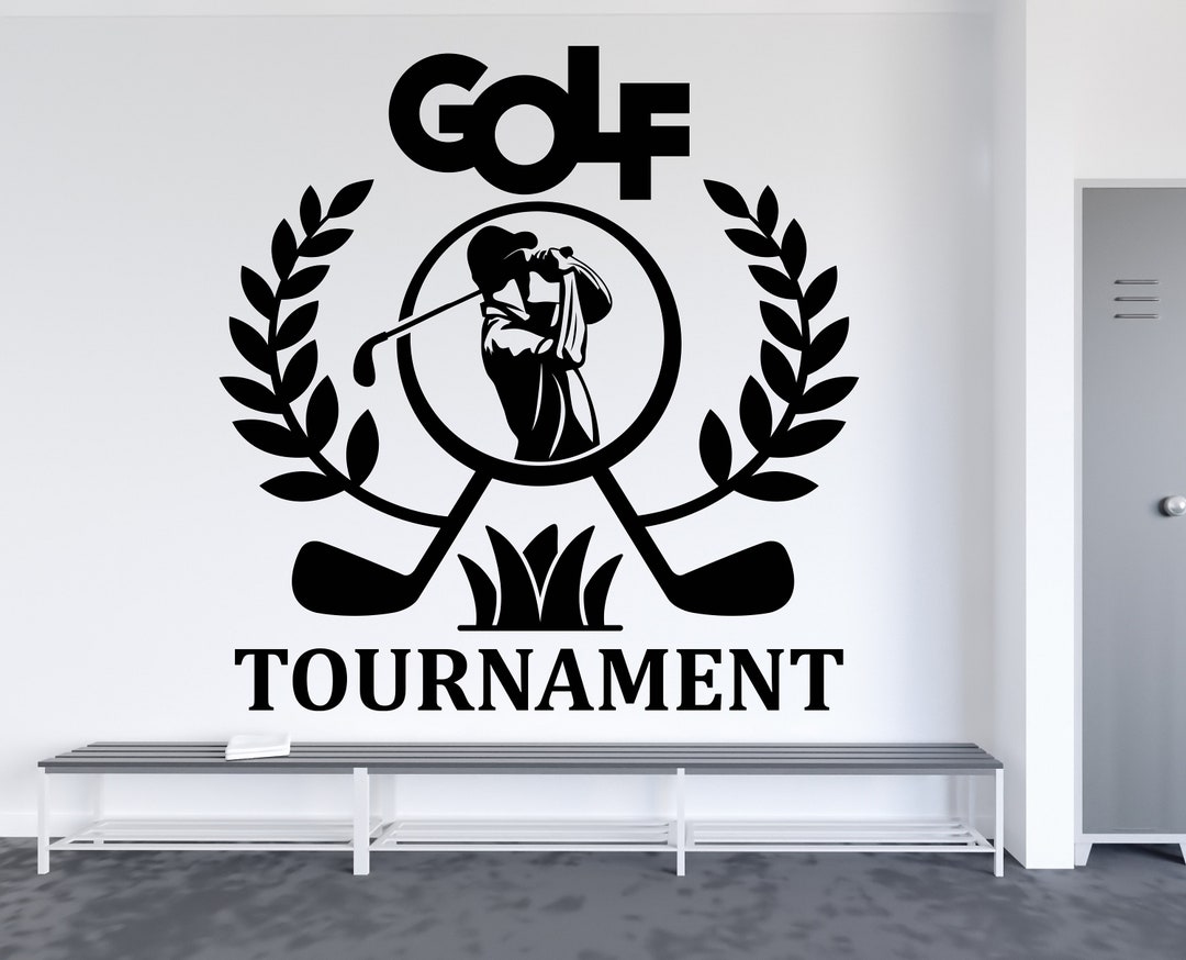 Golf Decal Vinyl Decal Golf Sticker Sport Wallstickers Golf Game Decal ...