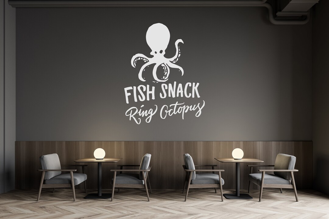 Seafood Wall Decal Fish Shop Decal Seaafood Lovers Wall Decal Best ...
