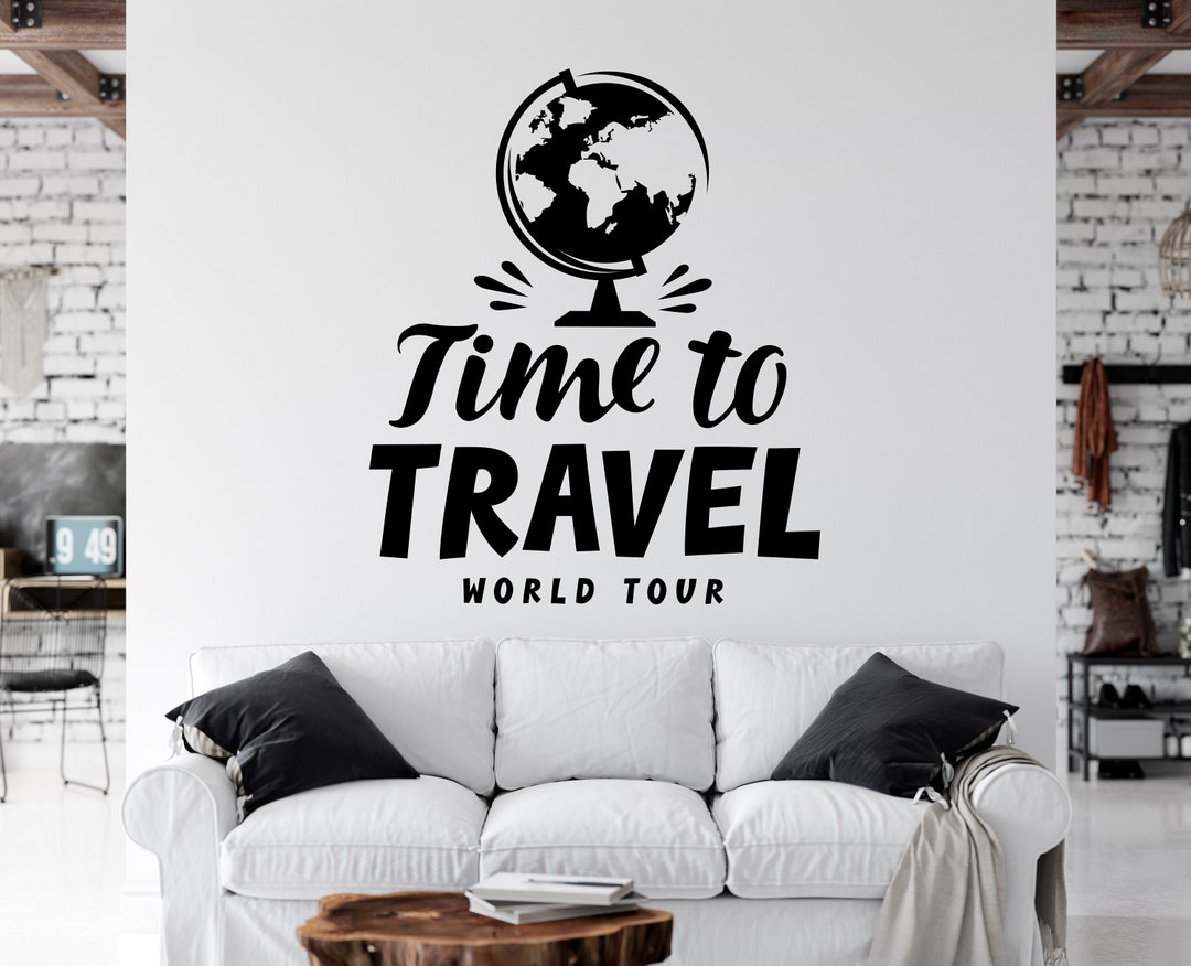 Travel Wall Decal Quotes Wall Decal Exploring Wall Art Travel Wall ...