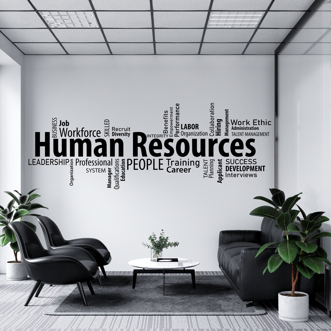 Office Wall Decal Human Resources Wall Sticker Office Decor Inspire ...