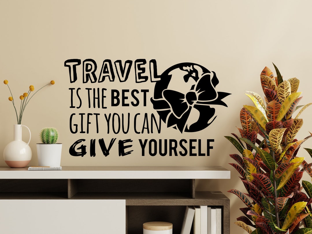 Travel Wall Decal Quotes Wall Decal Exploring Wall Art Travel Wall ...