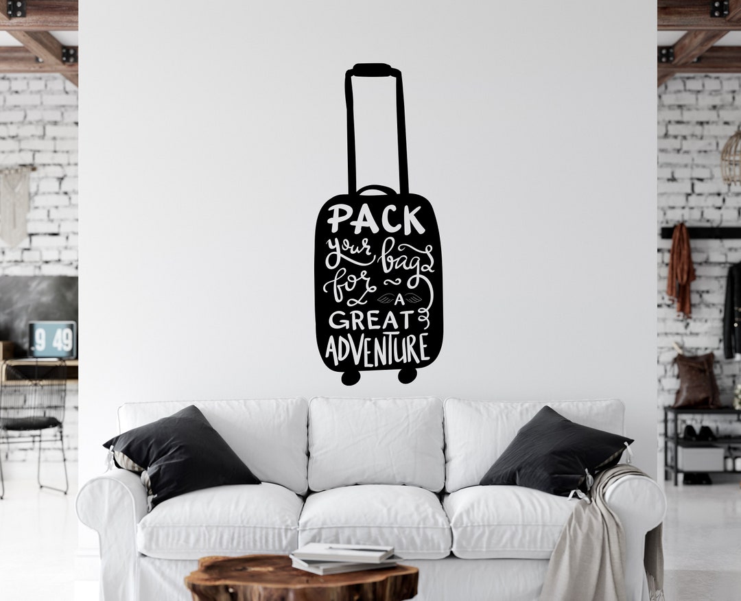 Travel the World Wall Decal,travel Wall Decal,adventure Quotes Wall ...