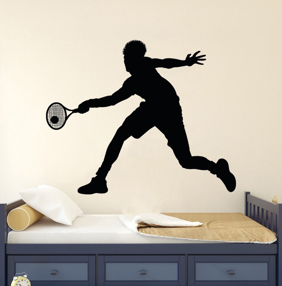 Tennis Decal Sports Decal Tennis Sticker Tennis Wall Decal - Etsy