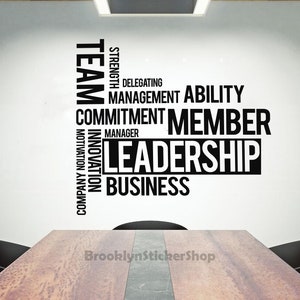Leadership Office Wall Decal,office Wall Decal,office Wall Sticker ...