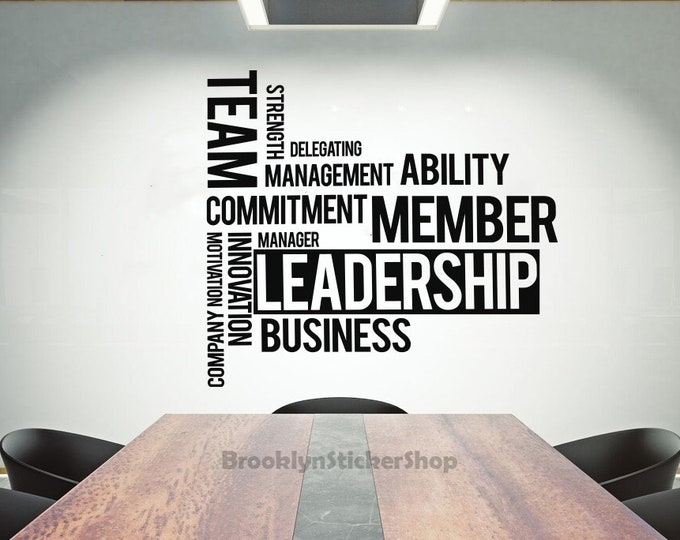 Leadership Office Wall Decal,office Wall Decal,office Wall Sticker ...