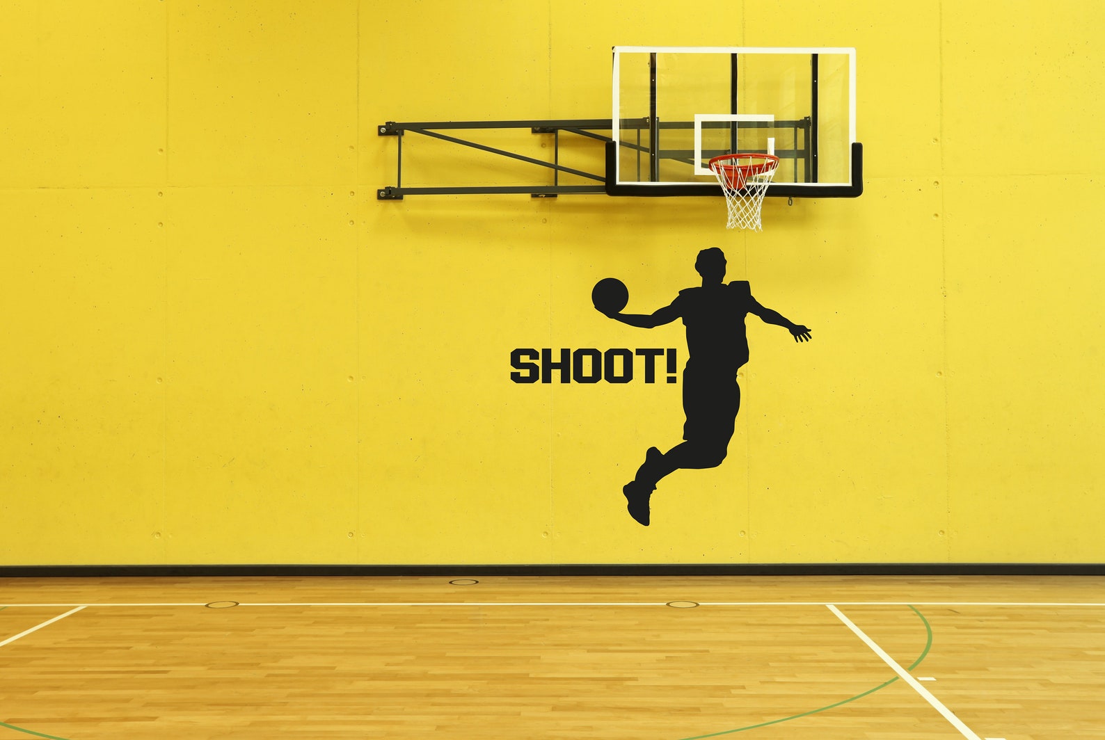 Basketball Decal Sports Decal Basketball Sticker Basketball Shoot for ...