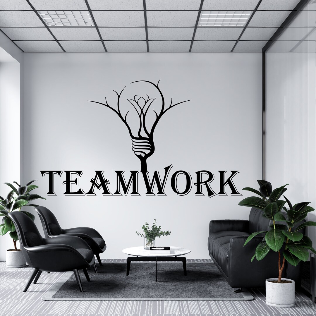 Office Wall Decal,teamwork Decal, Office Wall Art,office Decor,teamwork ...