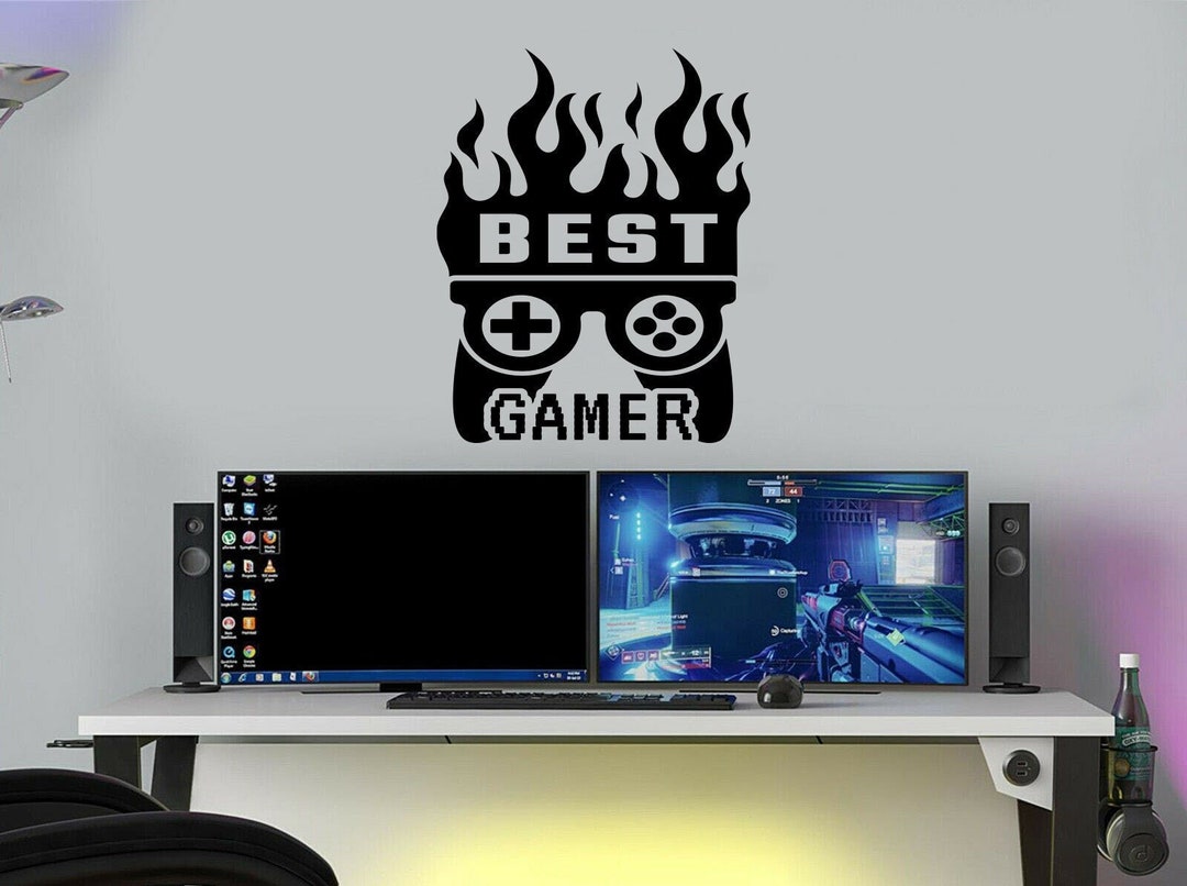 Best Gamer Decal,gaming Room Wall Decor,game Wall Art,game Wall Sticker ...