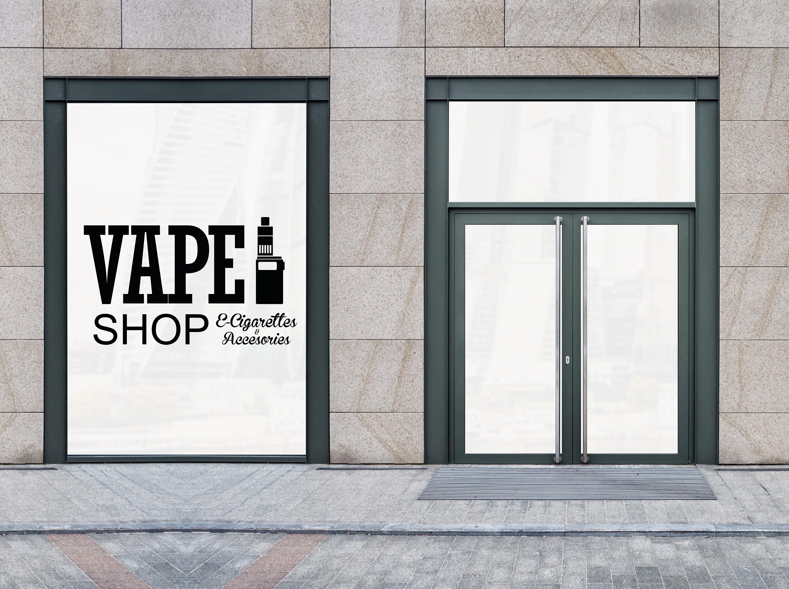 Vape Shop Decal Window Sticker Smoke Shop Decor Vape | Etsy