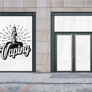 Vape Shop Decal ,window Sticker ,smoke Shop Decor, Vape Sticker, Vapor ...