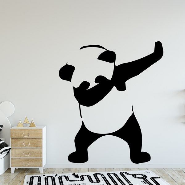 Panda Wall Decal - Etsy