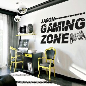 Gamer Wall Decal,boys Room Decal,wall Sticker,controller,video Game ...