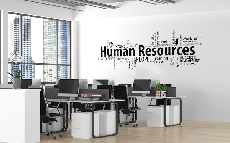 Office Wall Decal Human Resources Wall Sticker Office Decor Inspire ...