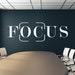 Focus Office Wall Decal,office Decal,office Wall Art,office Decor,work ...