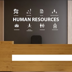 Office Wall Decal Human Resources Wall Sticker Office Decor Inspire ...