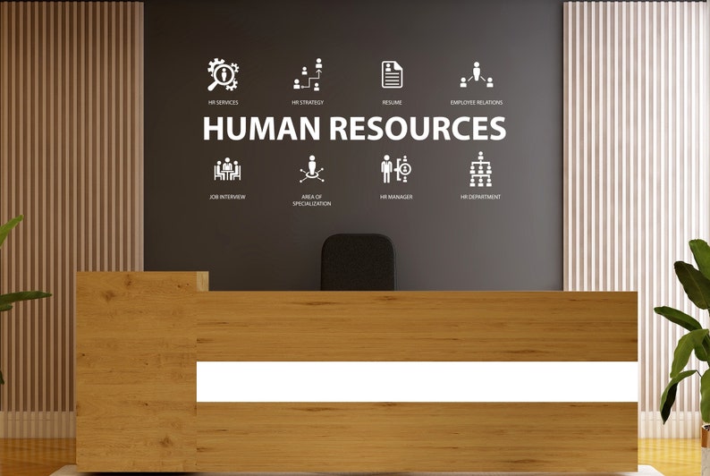 Office Wall Decal Human Resources Wall Sticker Office Decor Inspire ...