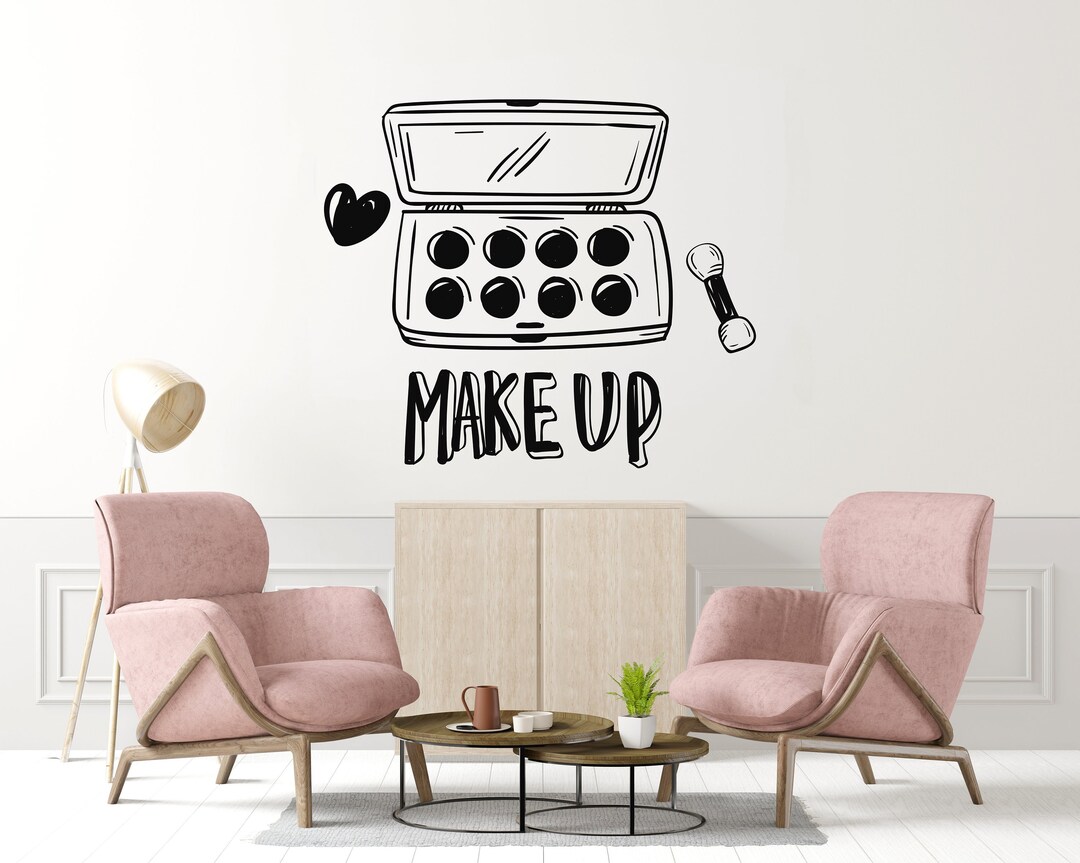 Makeup Palette Wall Decal,makeup Studio Wall Decal,makeup Studio Wall ...