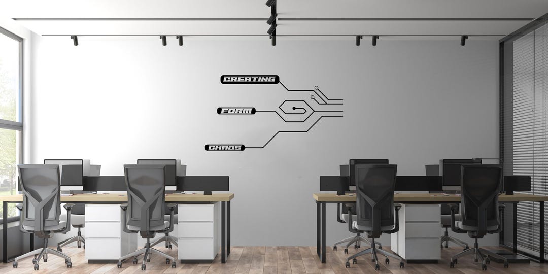 Creating Form Chaos Office Wall Decal,office Decal, Office Wall Art ...
