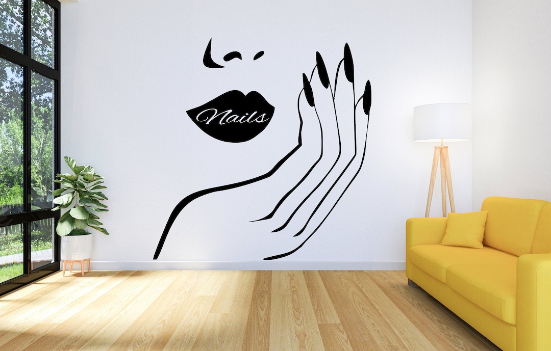 Nail Salon Wall Decal Nail Wall Art Manicure Wall Decal Beauty Salon ...