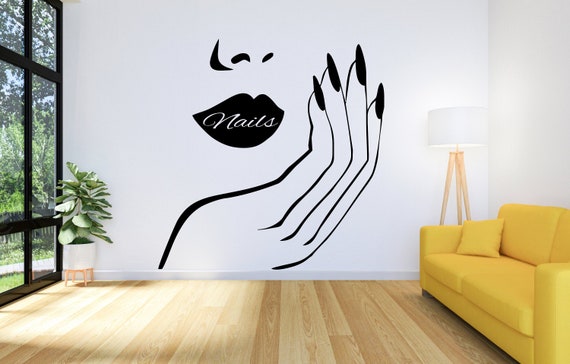Nail Salon Wall Decal Nail Wall Art Manicure Wall Decal Beauty - Etsy