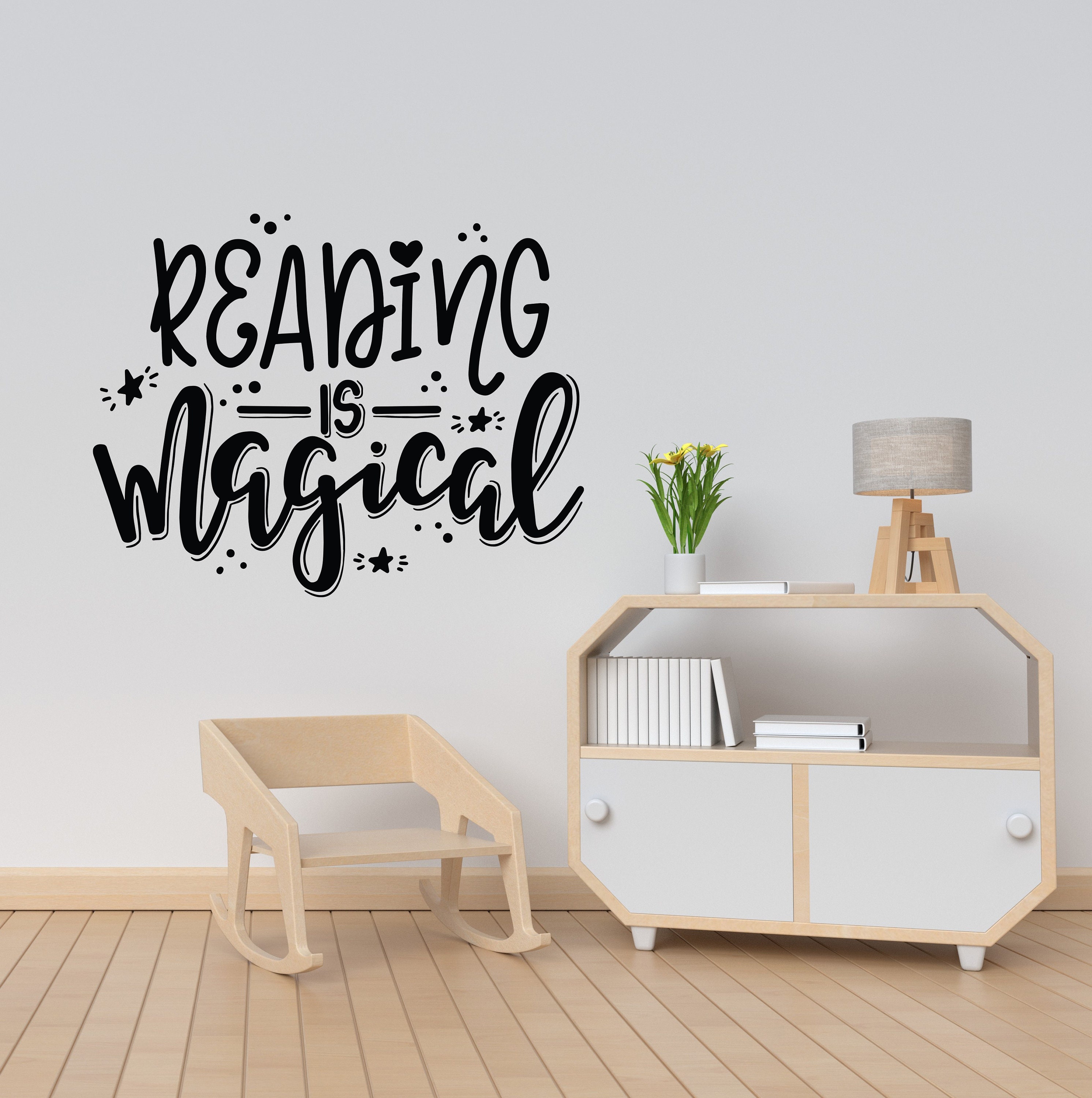 Libro pared calcomanía libro pared pegatina lectura libro calcomanía ...